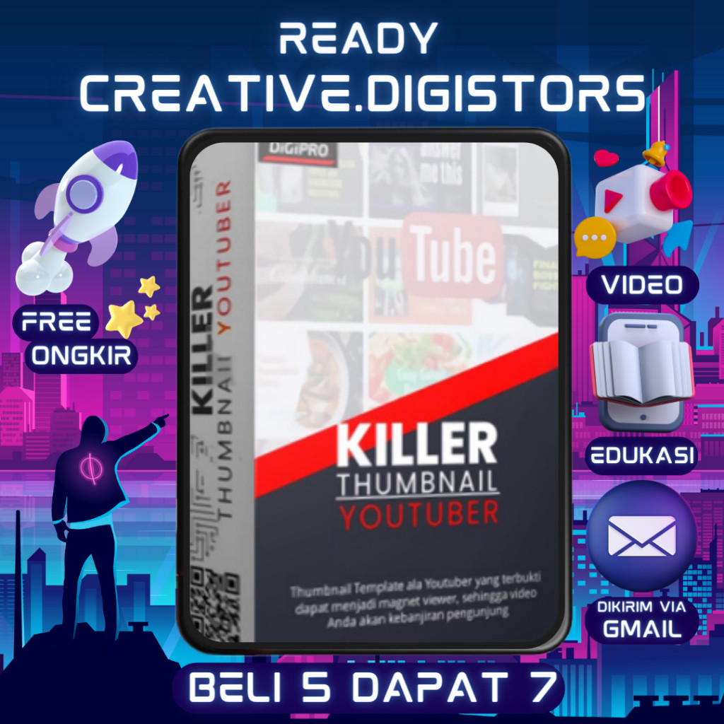Jual R-326) Killer Thumbnail Elite - Template Youtube | Shopee Indonesia