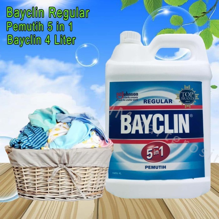 Jual Bayclin Bayclin Regular Pemutih 5 In 1 4 Liter | Shopee Indonesia