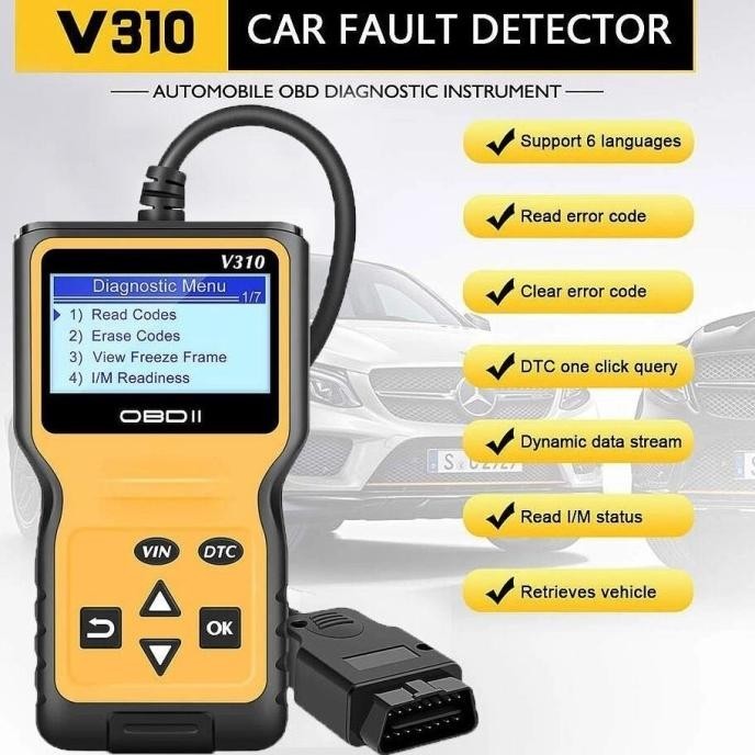 Jual Alat Scanner Mobil Obd2 Scan Pembaca Kode Diagnostik Kingsuda V310 ...
