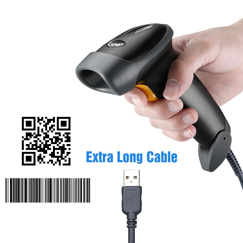 Jual Eyoyo 2d Ey-H2 Barcode Scanner Handheld USB 1D Bar Code Scanner Wired Barcode Barcode ...