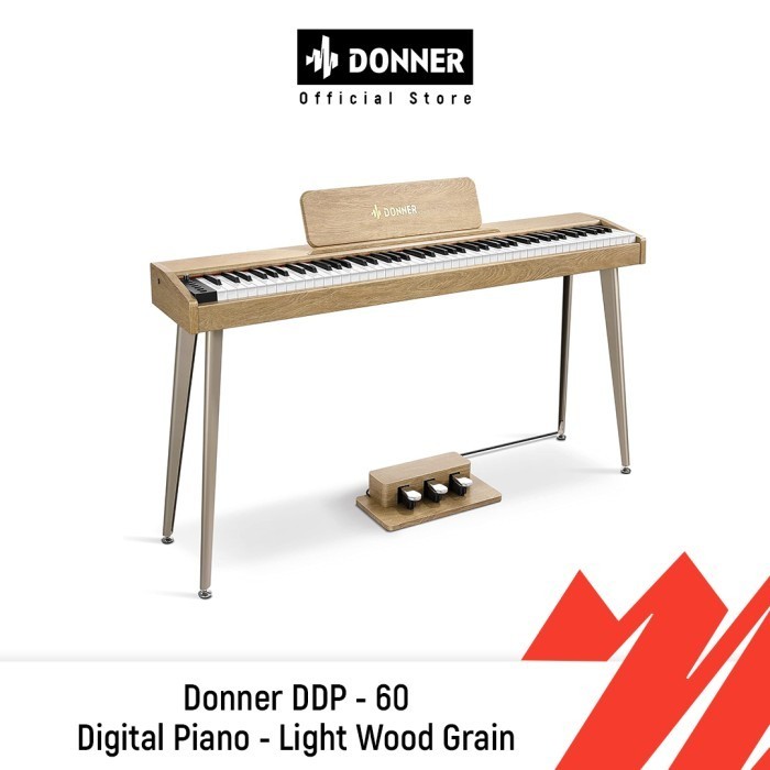 Jual Donner DDP - 60 Digital Piano - Light Wood Grain | Shopee Indonesia