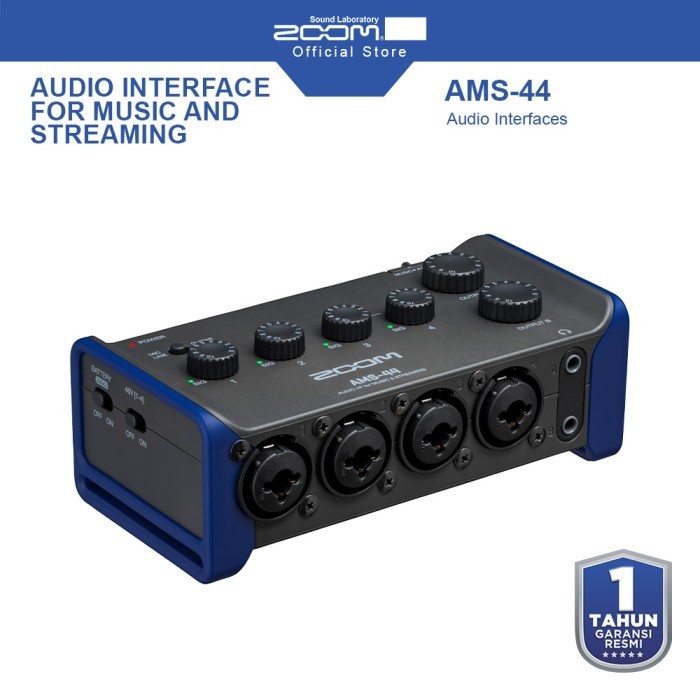 Jual Zoom AMS-44 AMS Audio Interface for Music and Streaming | Shopee Indonesia