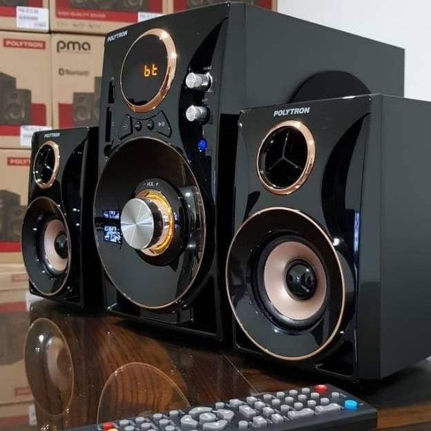 Jual Salon Aktif Polytron Speaker Bluetooth Usb Remote Extra Bass ...