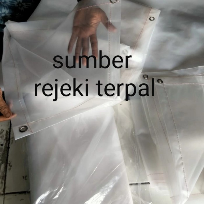Jual terpal plastik bening Transparan ukuran 3x4. lebar 4 meter ...