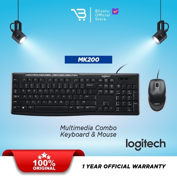 Jual Disc!! LOGITECH MK200 Keyard & Mouse USB garansi 1 tahun | Shopee ...