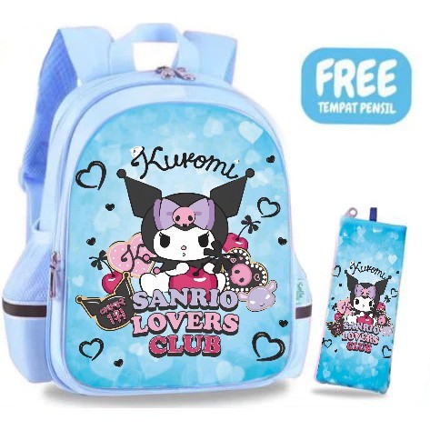 Jual BPT Tas Kuromi Tas Ransel Anak Sekolah Perempuan Motip Kuromi TK SD Tas Terbaru PREMIUM ...