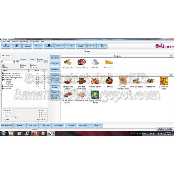Jual aplikasi software resto ABACRE RESTAURANT POINT OF SALE | Shopee ...