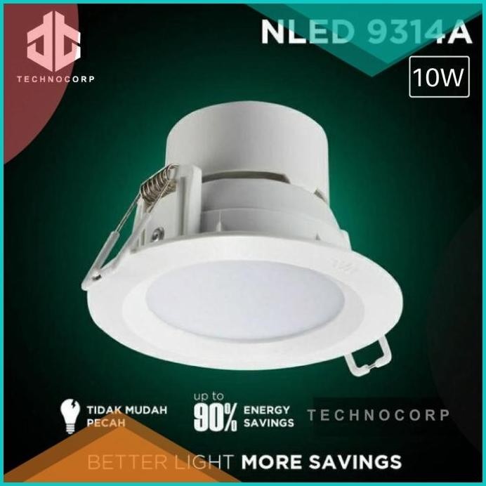 Jual Lampu Downlight NVC LED 10 WATT NLED 9314A INBOW PLAFON / 10W LED 19F3 | Shopee Indonesia