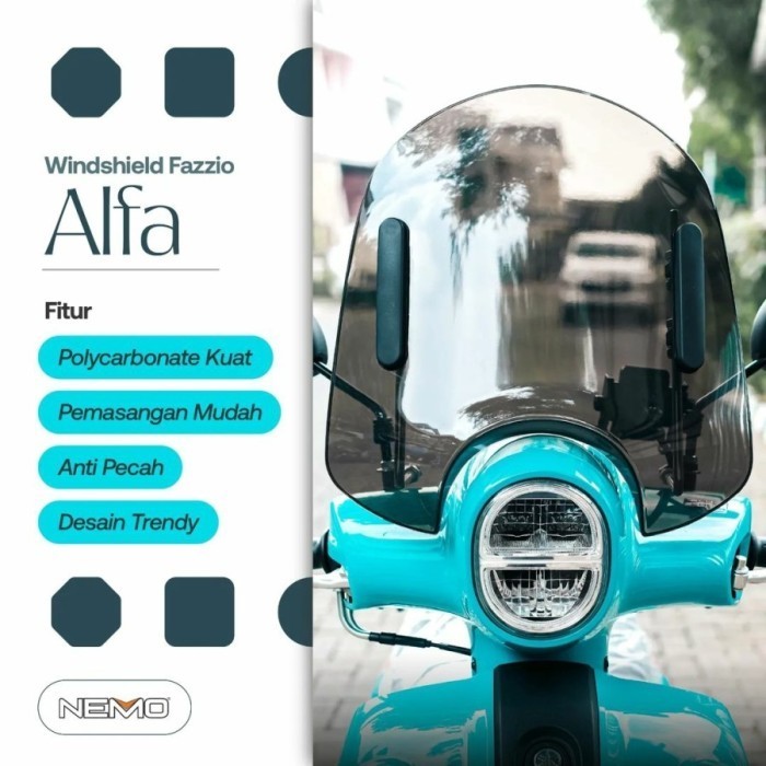 Jual Windshield Visor Nemo Tipe Alfa Yamaha Fazzio Terlariss ...