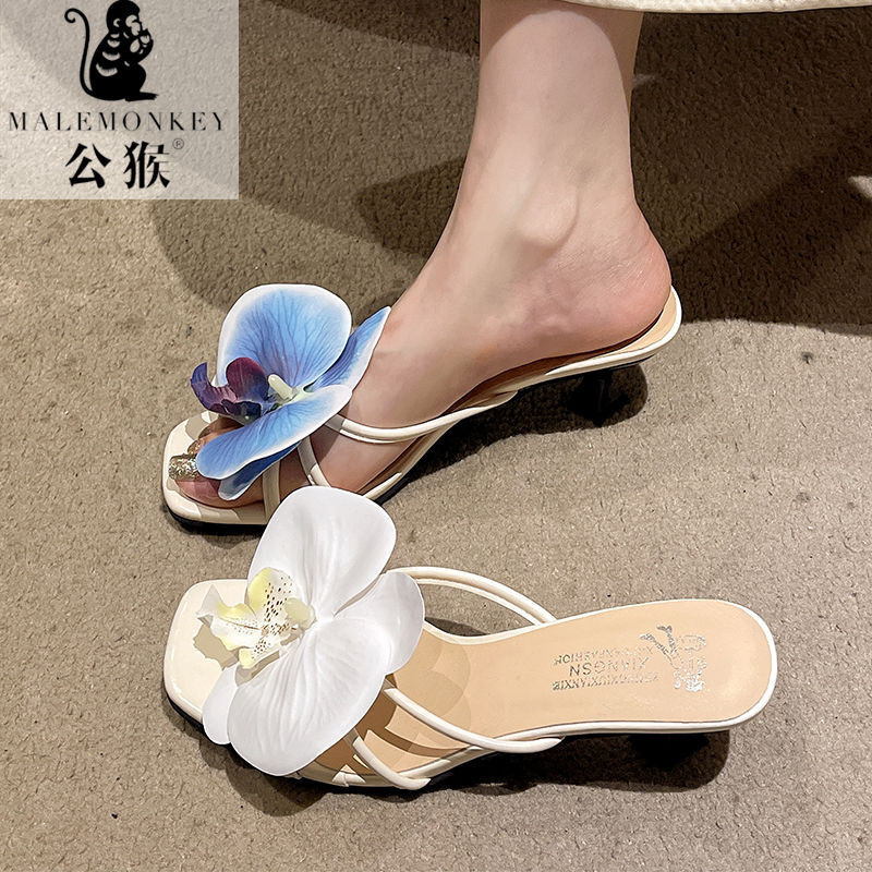 Jual Dekorasi Bunga Baru Sandal Tumit Stiletto Pasang | Shopee Indonesia