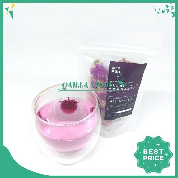 Jual SEDUH GLOBE AMARANTH TEA / TEH BUNGA GLOBE AMARANT UNGU 30 GRAM ...