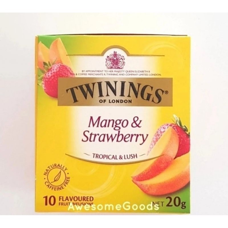 Jual Twinings Mango & Strawberry 10 Tea Bags | Shopee Indonesia