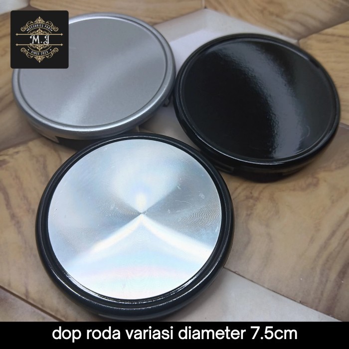 Jual dop roda tutup dop velg variasi polos diameter 7.5cm harga 1pcs ...
