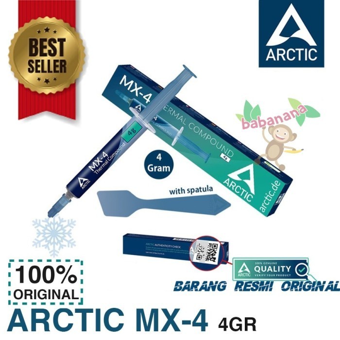 Jual Thermal Paste Arctic Mx 4 4Gr Pasta Prosesor Mx4 | Shopee Indonesia