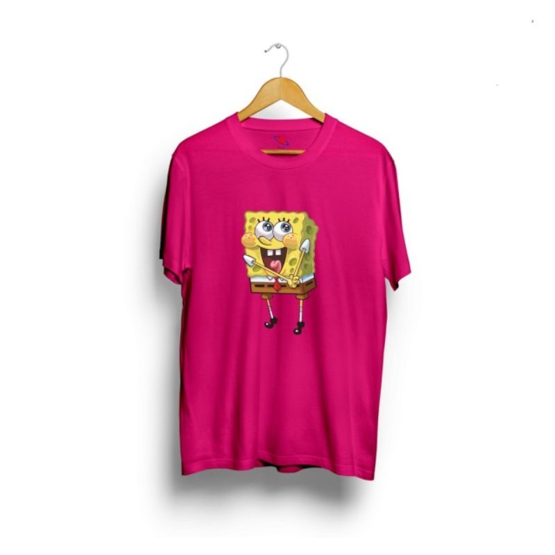 Jual Baju Kaos SpongeBob Kaos Kartun sponge Bob | Ligar24 Tshirt ...
