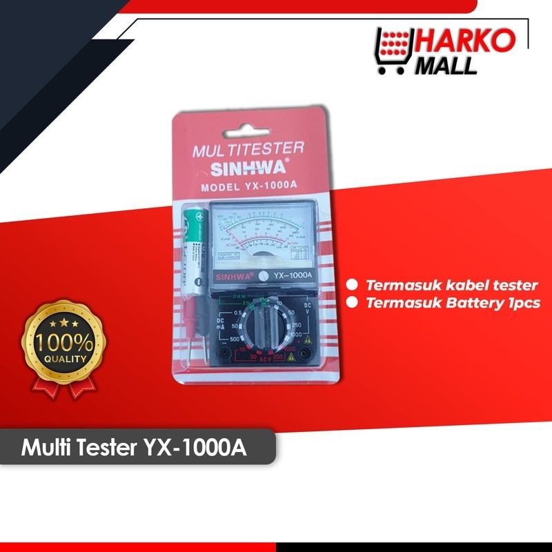 Jual Multi Tester YX 1000A Avometer Multi Meter Mini | Shopee Indonesia