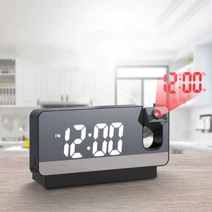 Jual Jam Alarm Meja Led Digital Clo Proyektor Temperature Nimalis ...