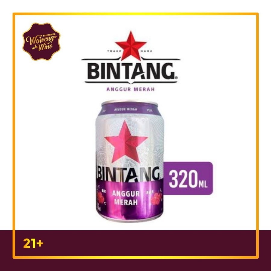 Jual Bir Bintang Anggur Merah Beer Kaleng 320ml | Shopee Indonesia
