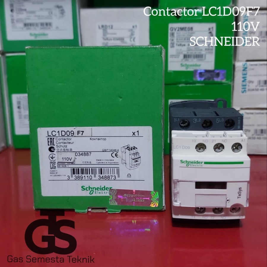 Jual KONTAKTOR LC1D09F7 110V SCHNEIDER | CONTACTOR LC1D09F7 SCHNEIDER ...