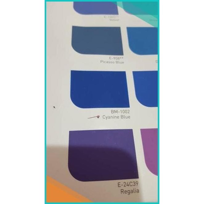Jual Mowilex Acrylic Emulsion BM-1002 Cyanine Blue 1liter 19F3B2024 ...