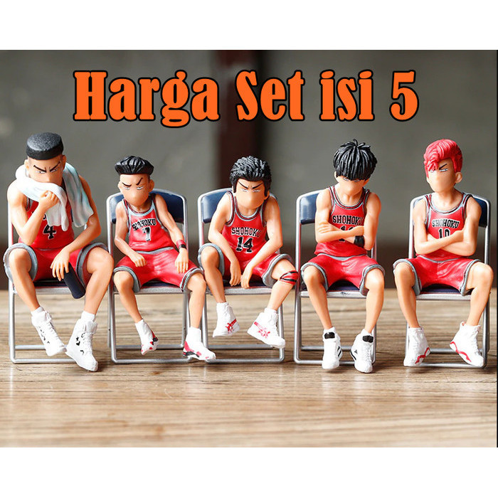 Jual Figure Set Basket Team Hanamichi Sakuragi Slam Dunk Shohoku Time Out JUAL | Shopee Indonesia