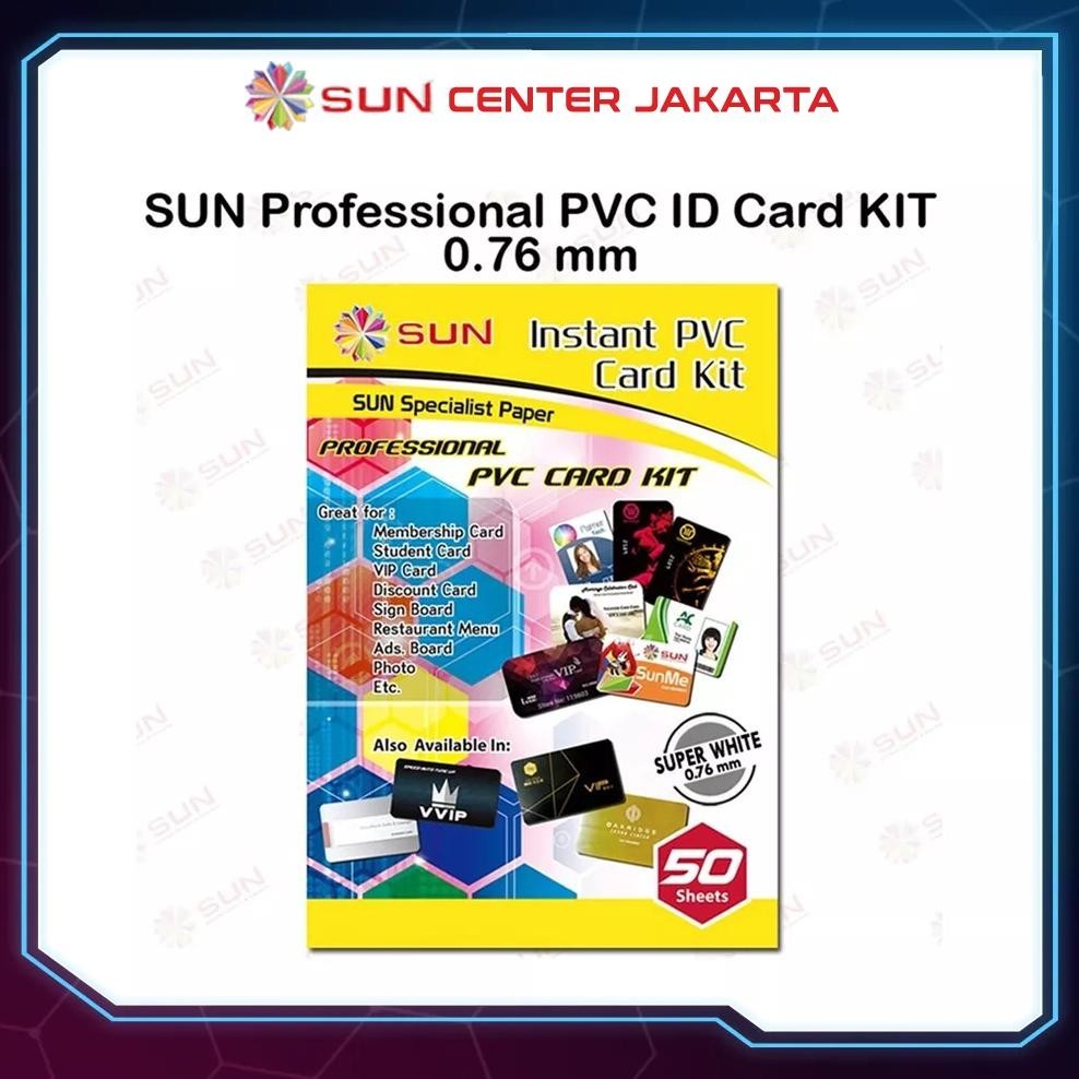 Jual Lagi Promooo !!! Kertas Pvc Id Card Premium - Sun Pvc Id Card 0.76 ...