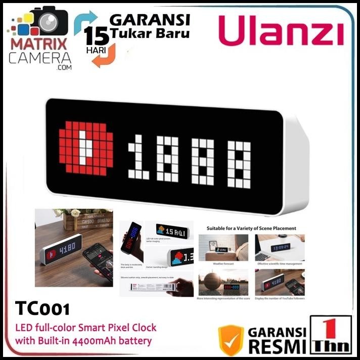 Jual Ulanzi Tc001 Led Hi-Tech Full Color Awtrix Smart Pixel Clock ...