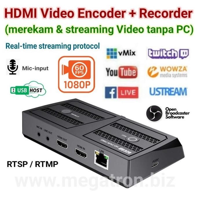 Jual HDMI Video Recorder + Encoder (Merekam & Live Streaming tanpa PC ...