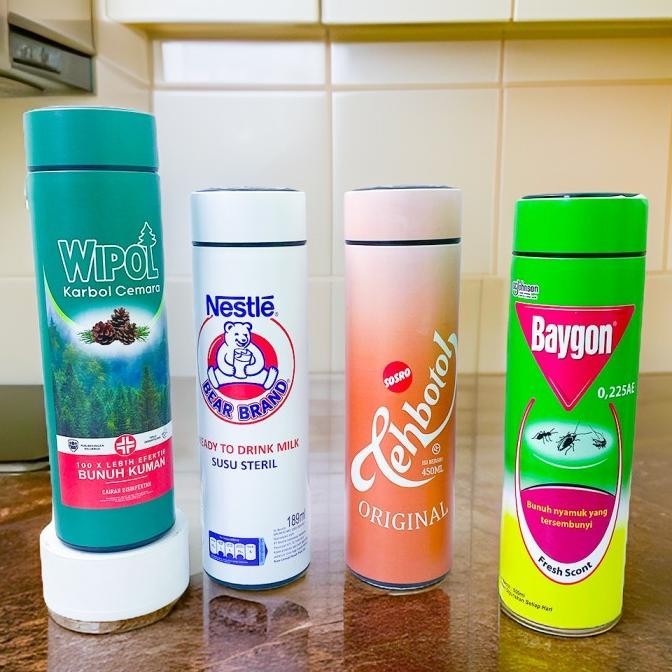 Jual TUMBLER GIFT UNIK DESIGN BAYGON HIT KAPASITAS 400ML - TERMOS ...