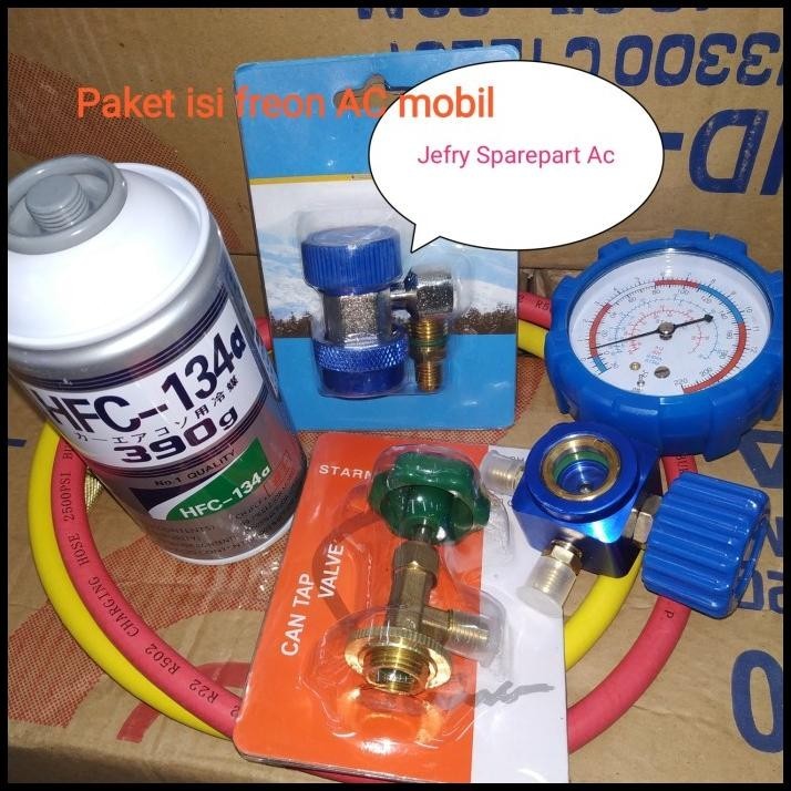 Jual DISKON PAKET ISI FREON AC MOBIL R134A R134 KULKAS SINGLE LOW ...