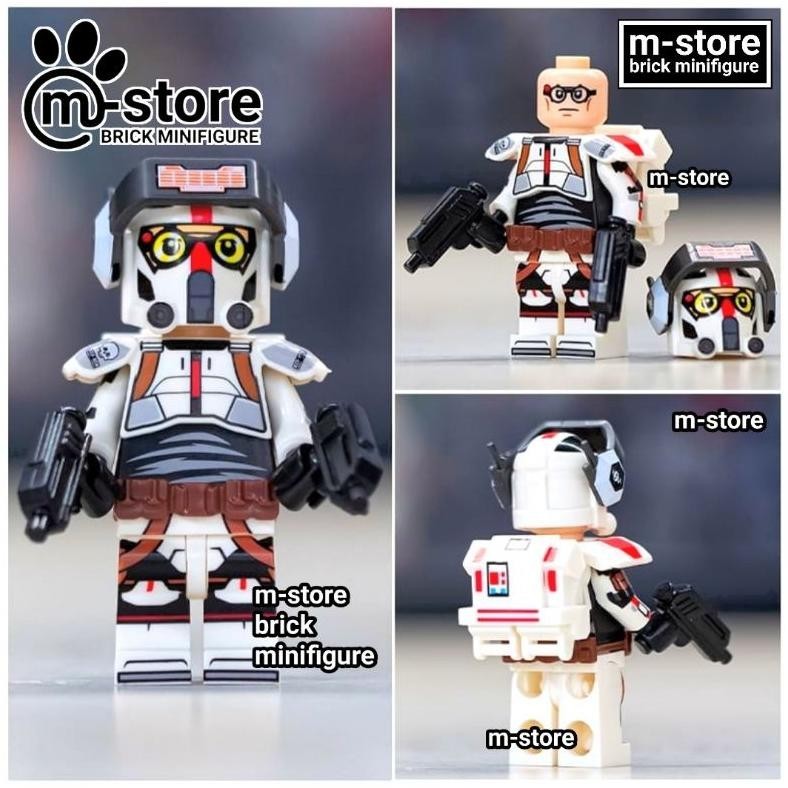 Jual GHJ brick star wars bad batch clone force 99 tech mini toy figure ...