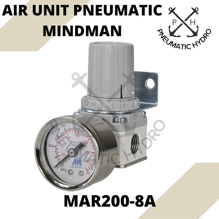 Jual Regulator Pneumatic 1/4 Mindman MAR200-8A | Shopee Indonesia