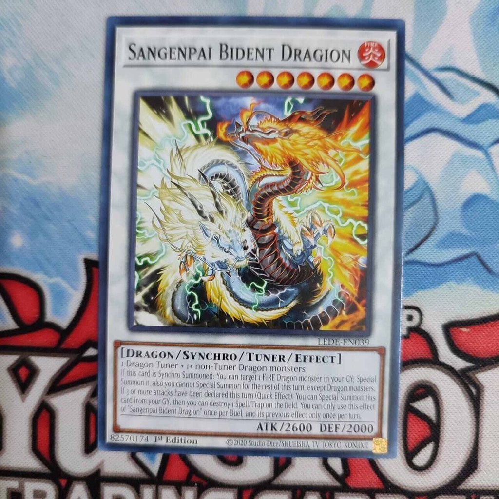 Jual yugioh sangenpai bident dragion LEDE common original | Shopee ...