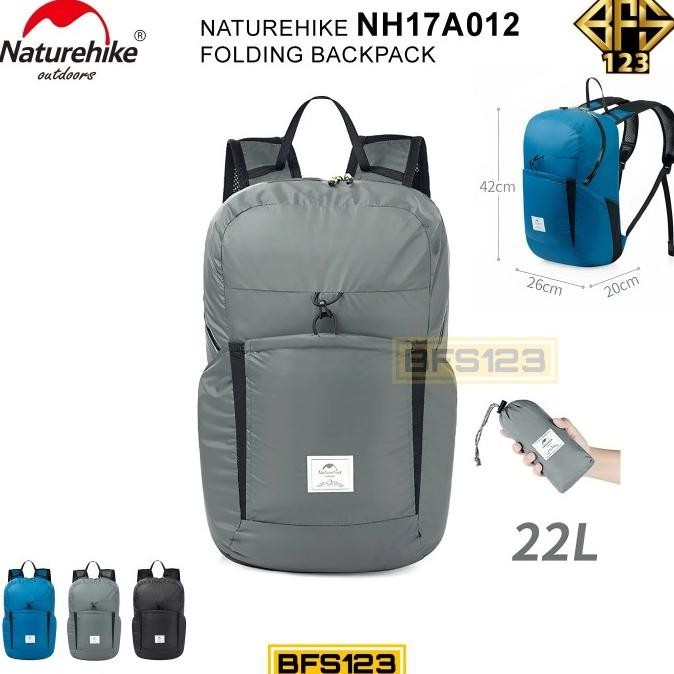Jual TAS RANSEL LIPAT NATUREHIKE NH17A012 FOLDING BACKPACK TAS TRAVEL ...