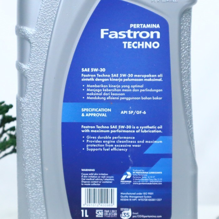 Jual Pertamina Fastron Techno Sae 5W-30 1 Liter Sp/Gf-6 Oli Mobil ...