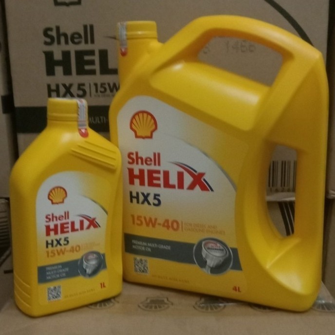 Jual Shell Helix Hx5 15W-40 Paket 5L | Shopee Indonesia