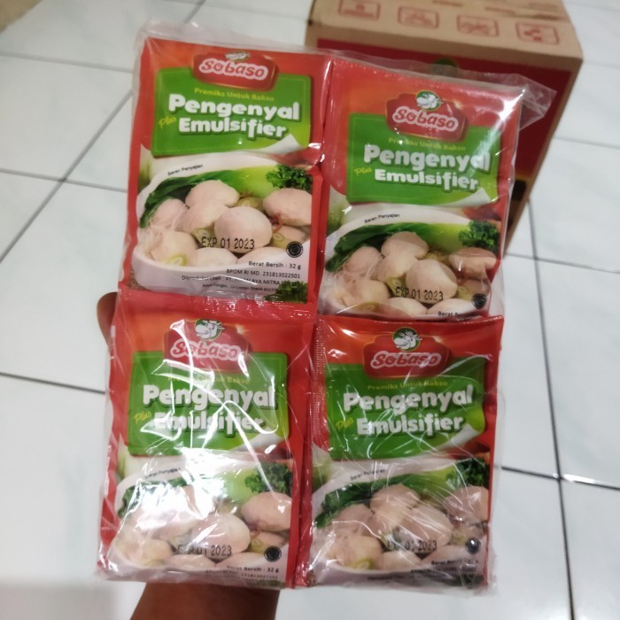 Jual GJ650 Sobaso Tepung Pengenyal Emulsifier Bakso (1 Pack) NEW ...