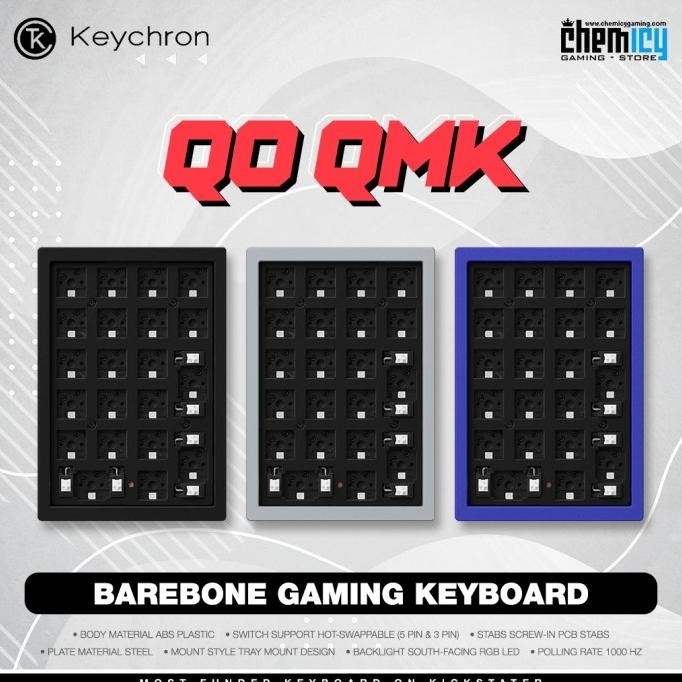 Jual Keychron Q0 QMK Barebone Custom Number Pad Gaming Keyboard ...