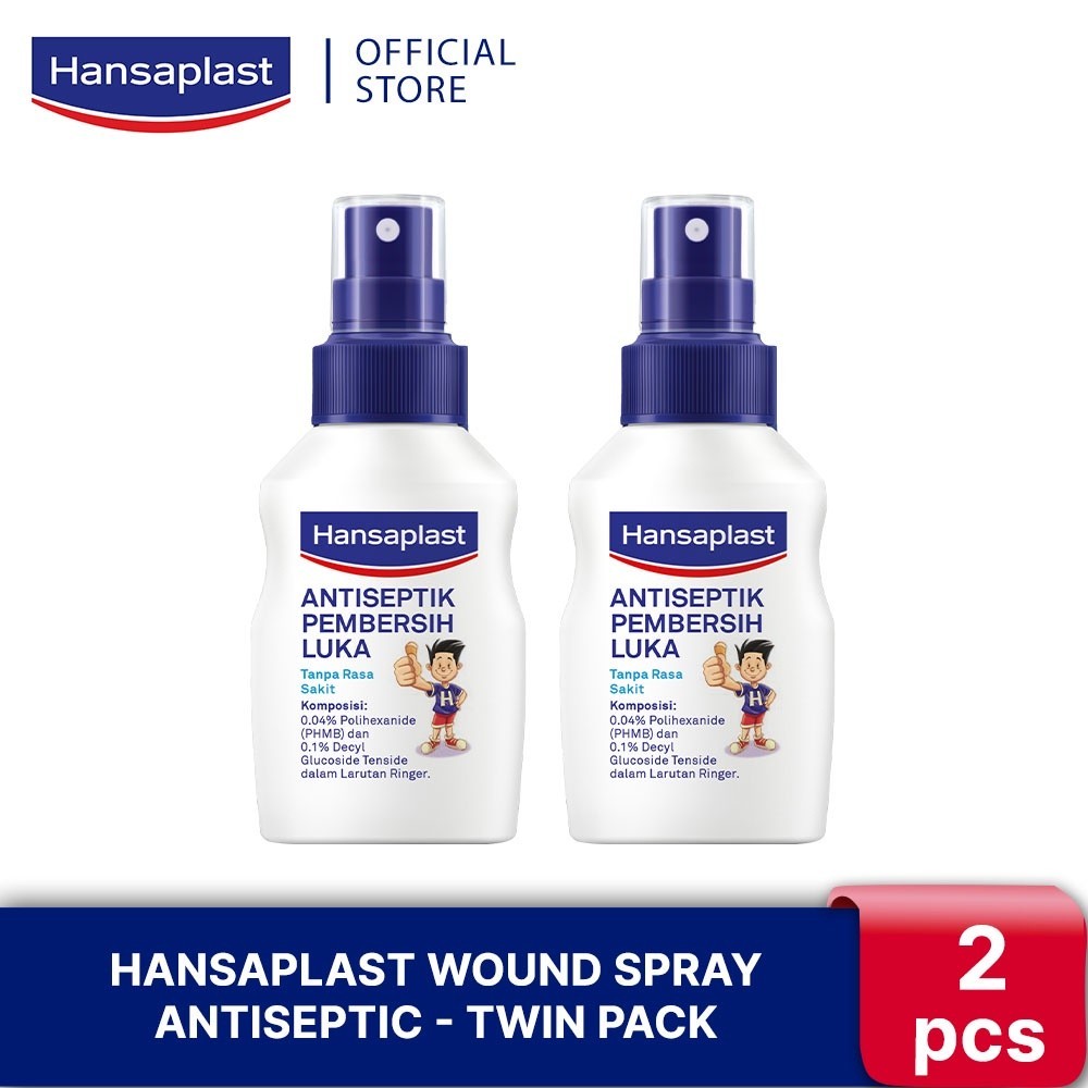 Jual HANSAPLAST Antiseptik Pembersih Luka Spray 40ml P3K - Twinpack ...