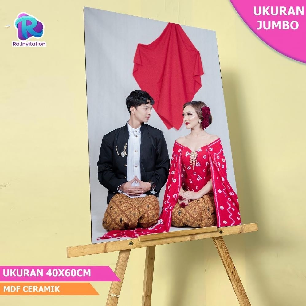 Jual Cetak Foto Jumbo Ukuran 16R 40X60 /Wedding Sign / Walldecor ...