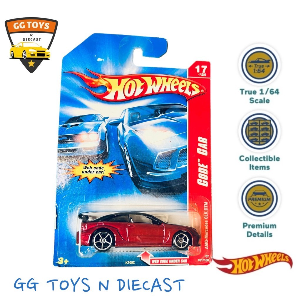 Jual Hotwheels Hot Wheels HW Bluecard AMG Mercedes CLK DTM Code Car ...