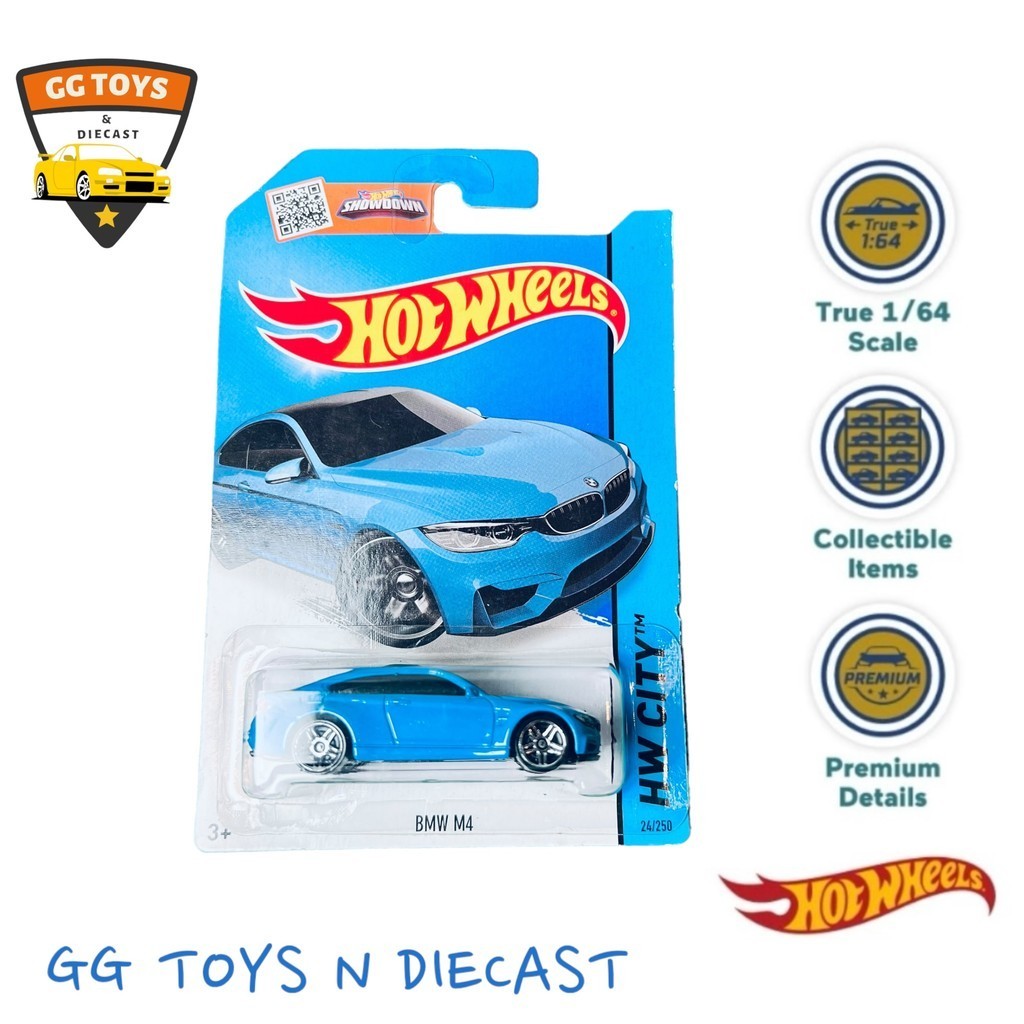 Jual Hotwheels Hot Wheels HW Bluecard BMW M4 HW City Biru | Shopee ...