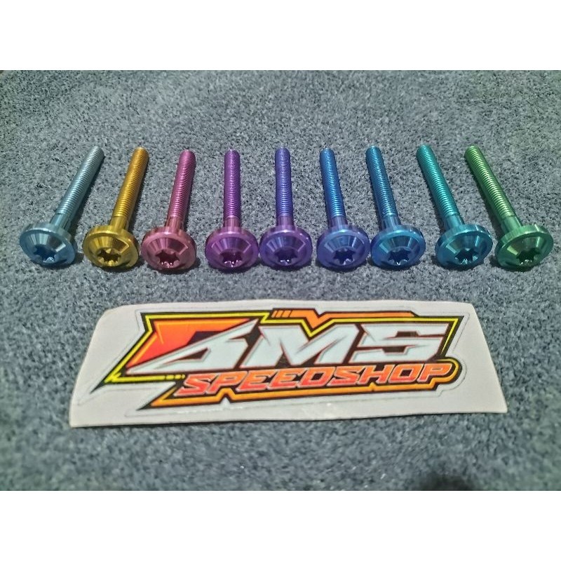 Jual BAUT TITANIUM 6X45 /M6 (DRAT 10,PANJANG 4.5 CM)GR 5 ORIGINAL ...
