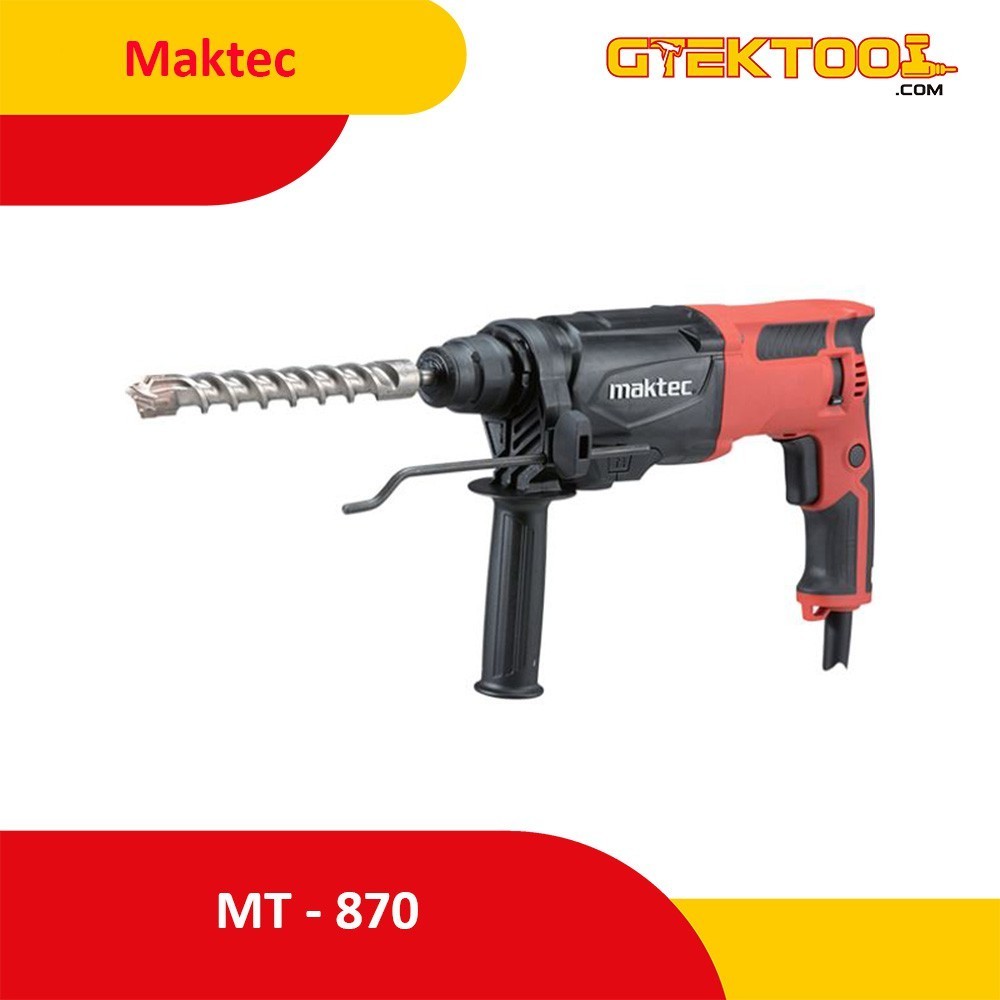 Jual Maktec MT870 / MT 870 Mesin Bor Beton Rotary Hammer Drill | Shopee ...