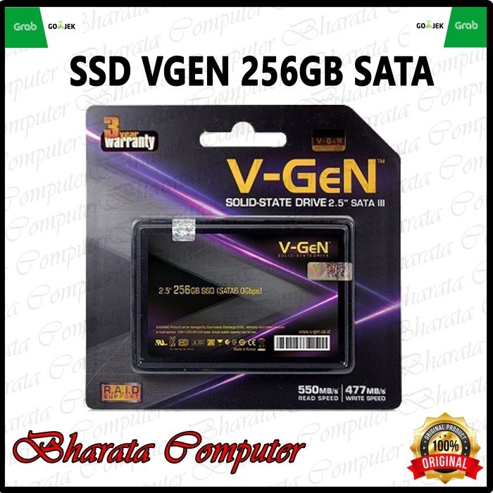 Jual SSD V-GEN 256GB / SATA 3 VGEN 256 GB ORIGINAL GARANSI 3 TAHUN ORIGINAL BEST QUALITY ...