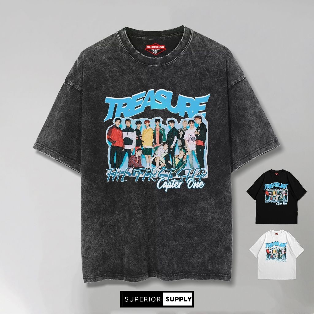 Jual SUPERIOR KAOS TREASURE OVERSIZE STONEWASH WASHED TSHIRT TREASURE ...