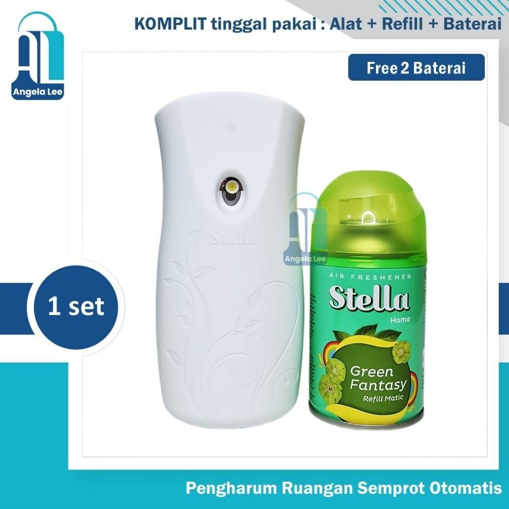 Jual Dispenser Pengharum Parfum Ruangan Otomatis Alat Stella Matic ...