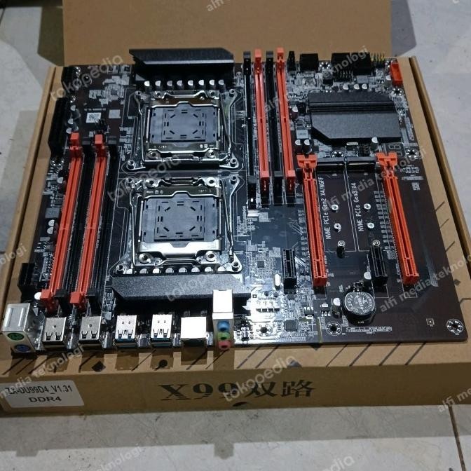 Jual motherboard x99 dual processor socket lga 2011-3 x86 vyos proxmox ...