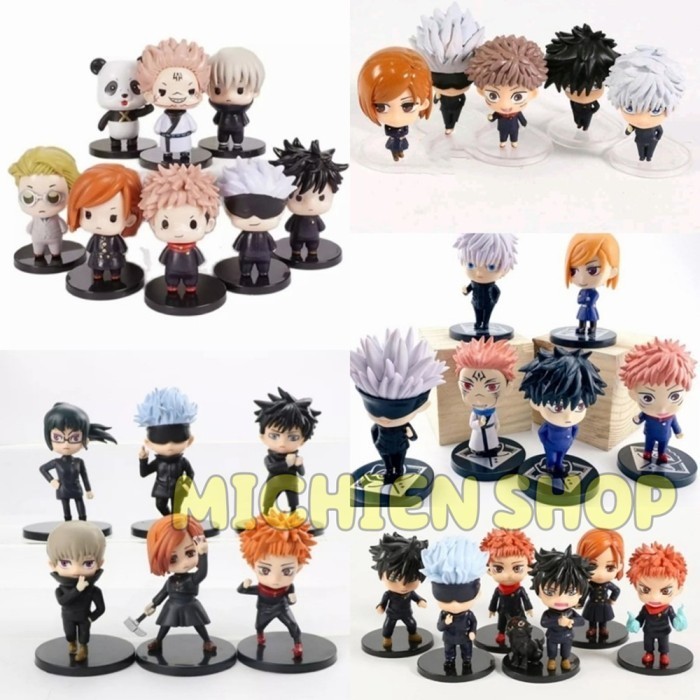Jual Ready Figure Jujutsu Kaisen Set 8 w Sukuna Inumaki Panda | Shopee ...