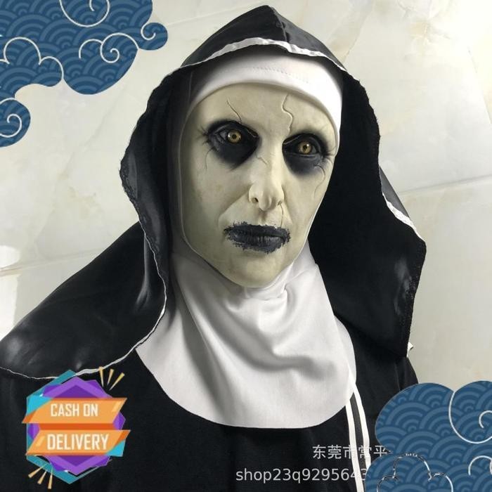 Jual Tol-02 Topeng Latex Karet Halloween Hantu Setan Valak Ghost Mask ...